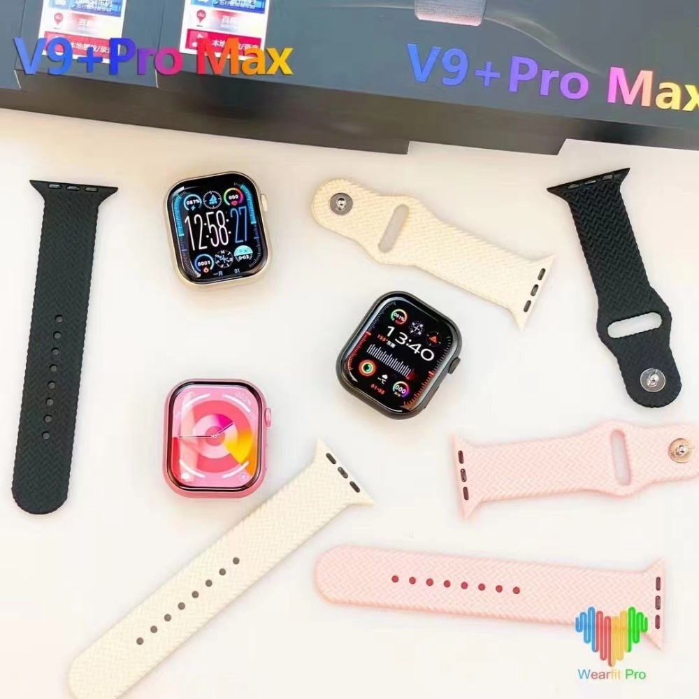 V9+Pro Max Smart Watch Series 9 2GB ROM AMOLED Screen Chatgpt NFC Local Music OLED